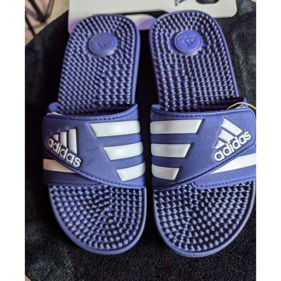 adidas | Shoes | Adidas Adissage Slides Sandals F35579 Dark Bluewhite ...